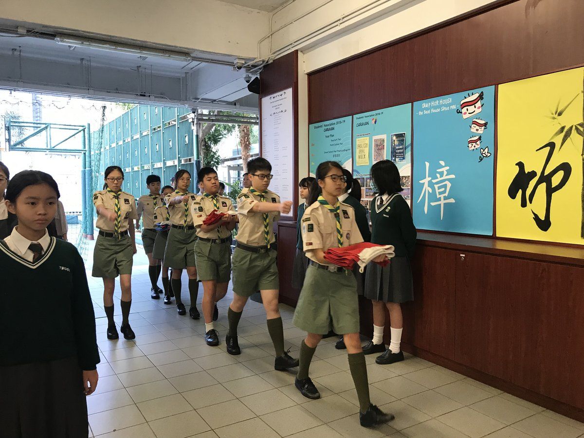 Flag-raising Ceremony & the Speech under the National Flag in Feb 2019
